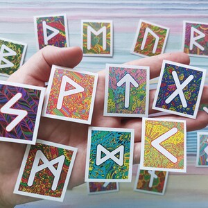 Futhark Viking Runes Sticker Set of 24 Scandinavic Norse Pagan Elder ...