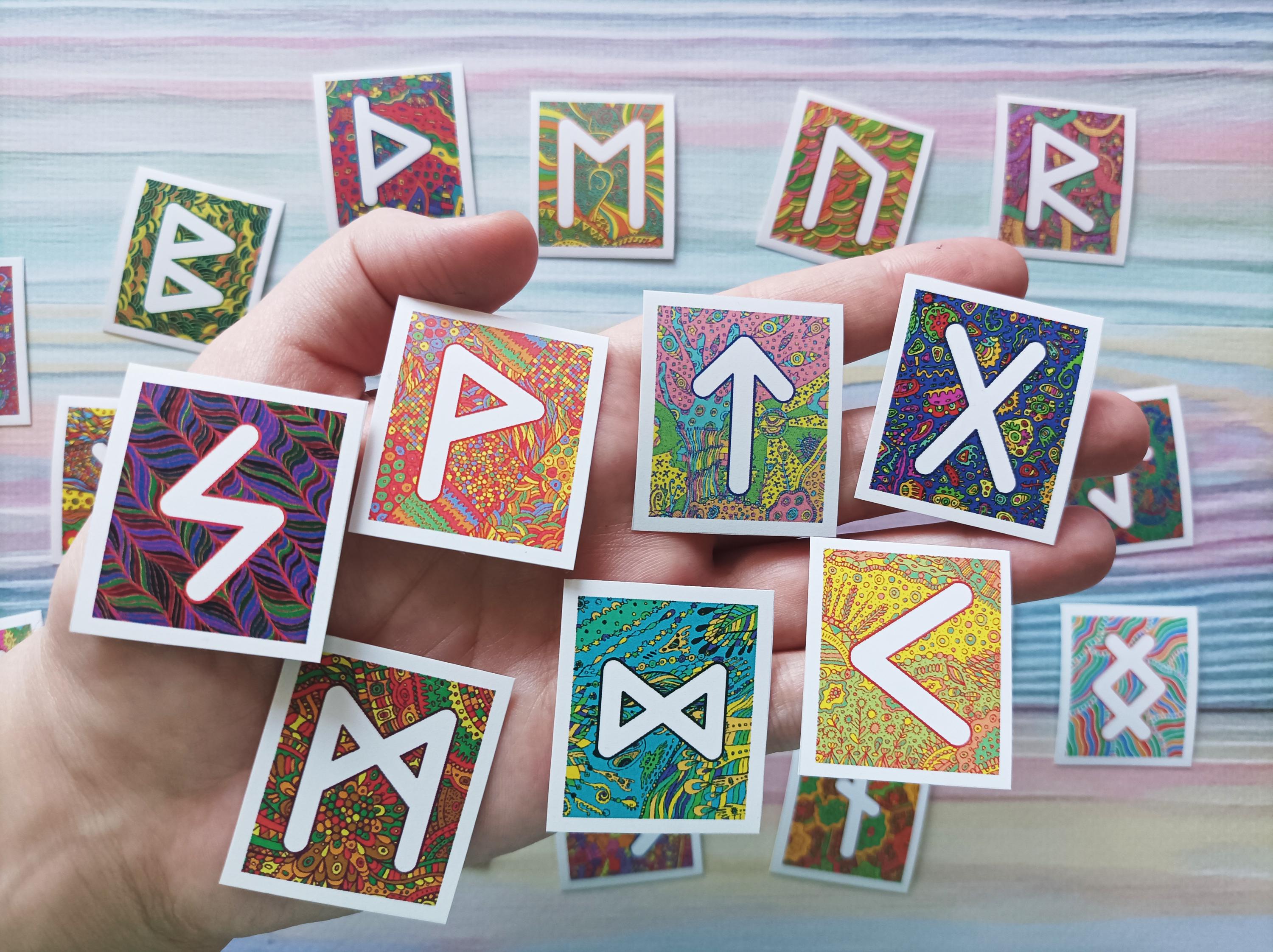 Futhark Viking Runes Sticker Set of 24 Scandinavic Norse Pagan Elder ...