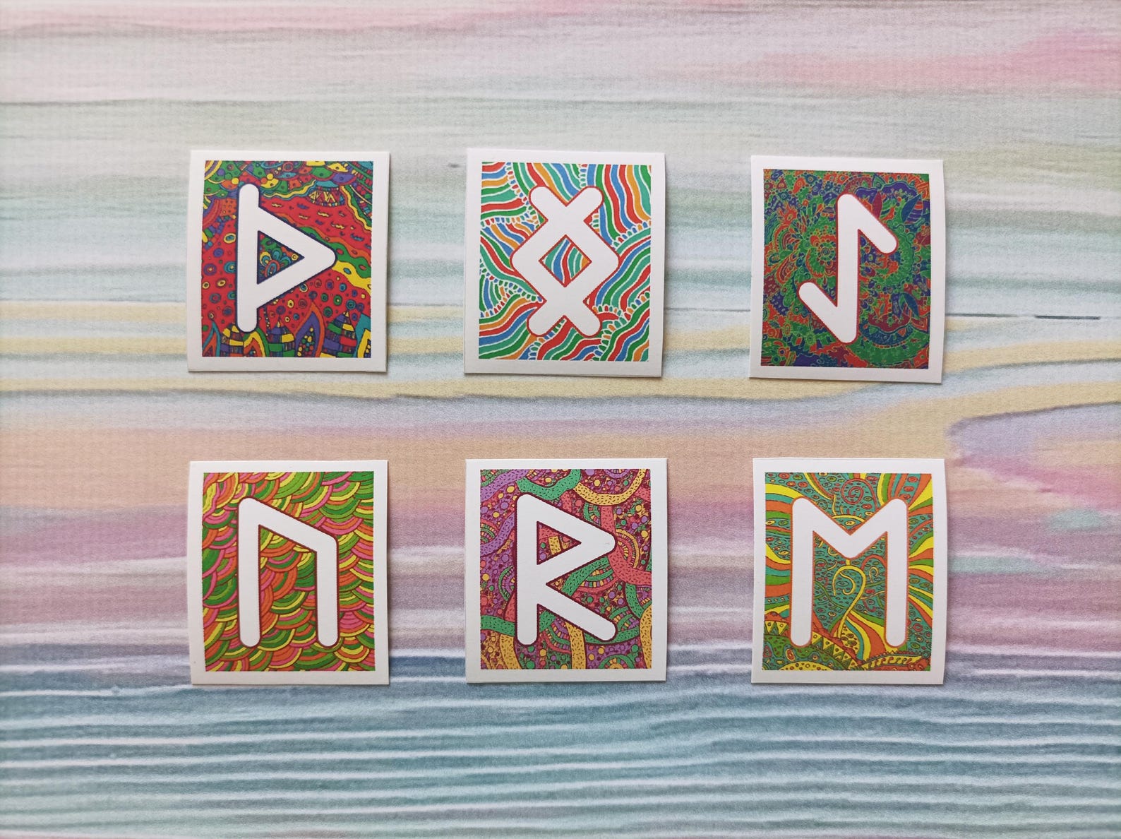 Futhark Viking Runes Sticker Set of 24 Scandinavic Norse Pagan Elder ...