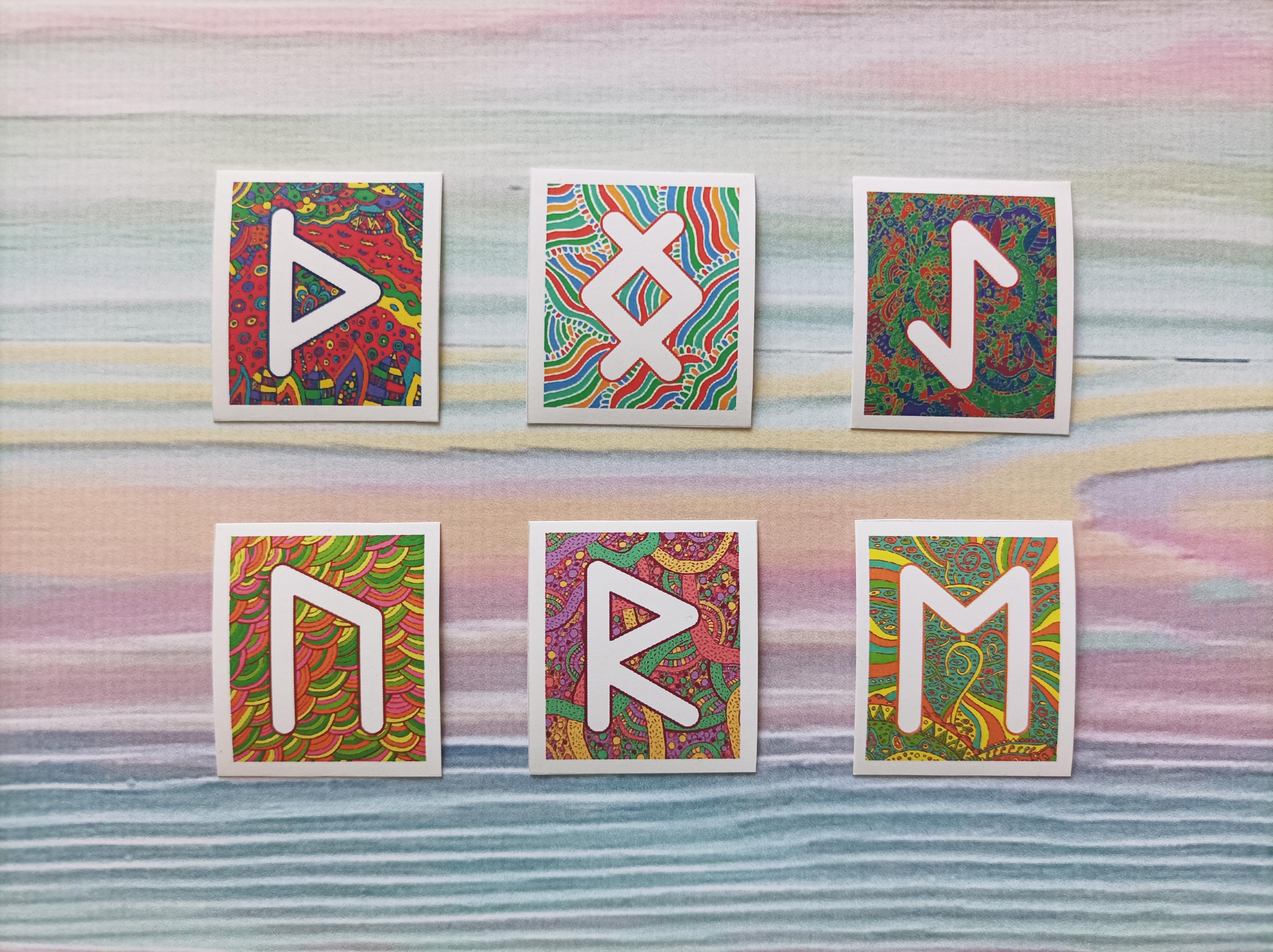 Futhark Viking Runes Sticker Set of 24 Scandinavic Norse Pagan Elder ...