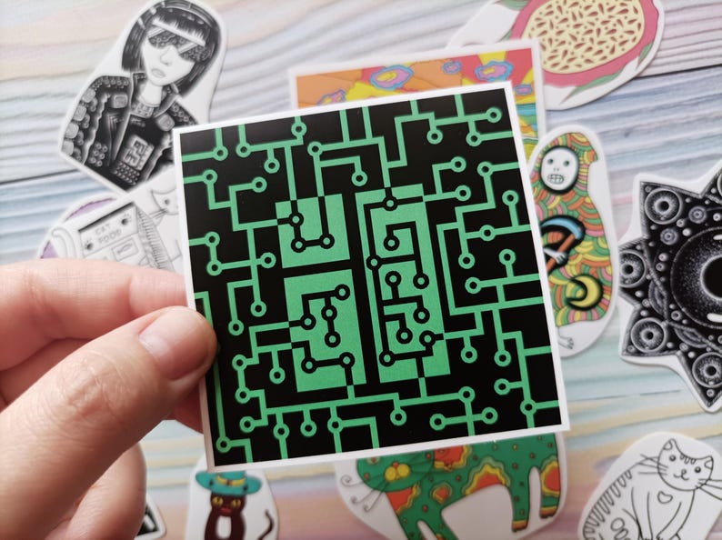 Cyberpunk Window Sticker Vinyl Matte Matrix Gift for Programmer ...