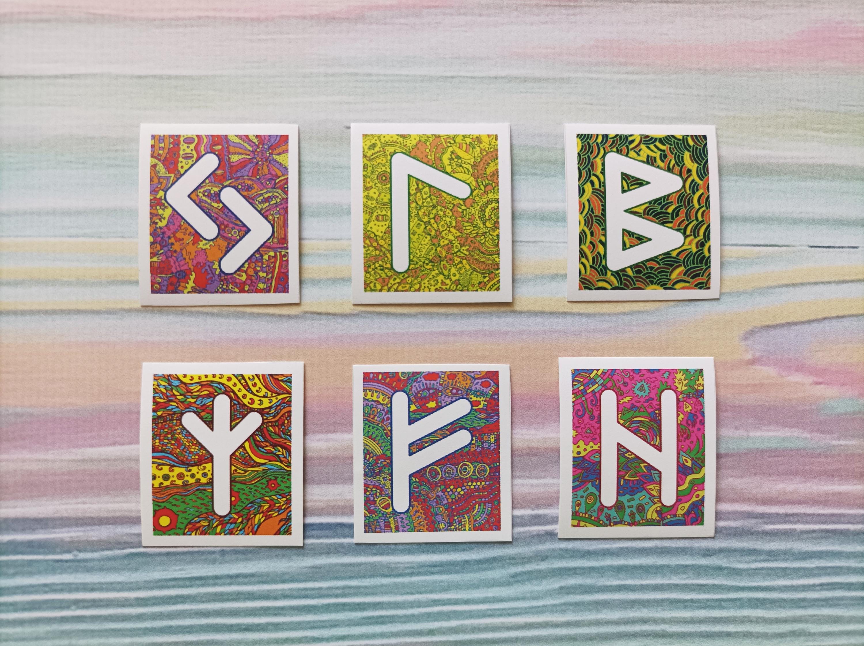 Futhark Viking Runes Sticker Set of 24 Scandinavic Norse Pagan Elder ...