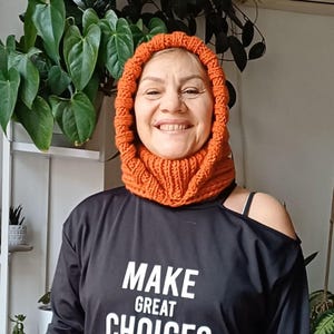 Hand-knitted Balaclava Hood With Face Mask - Soft and Warm, Unisex ...