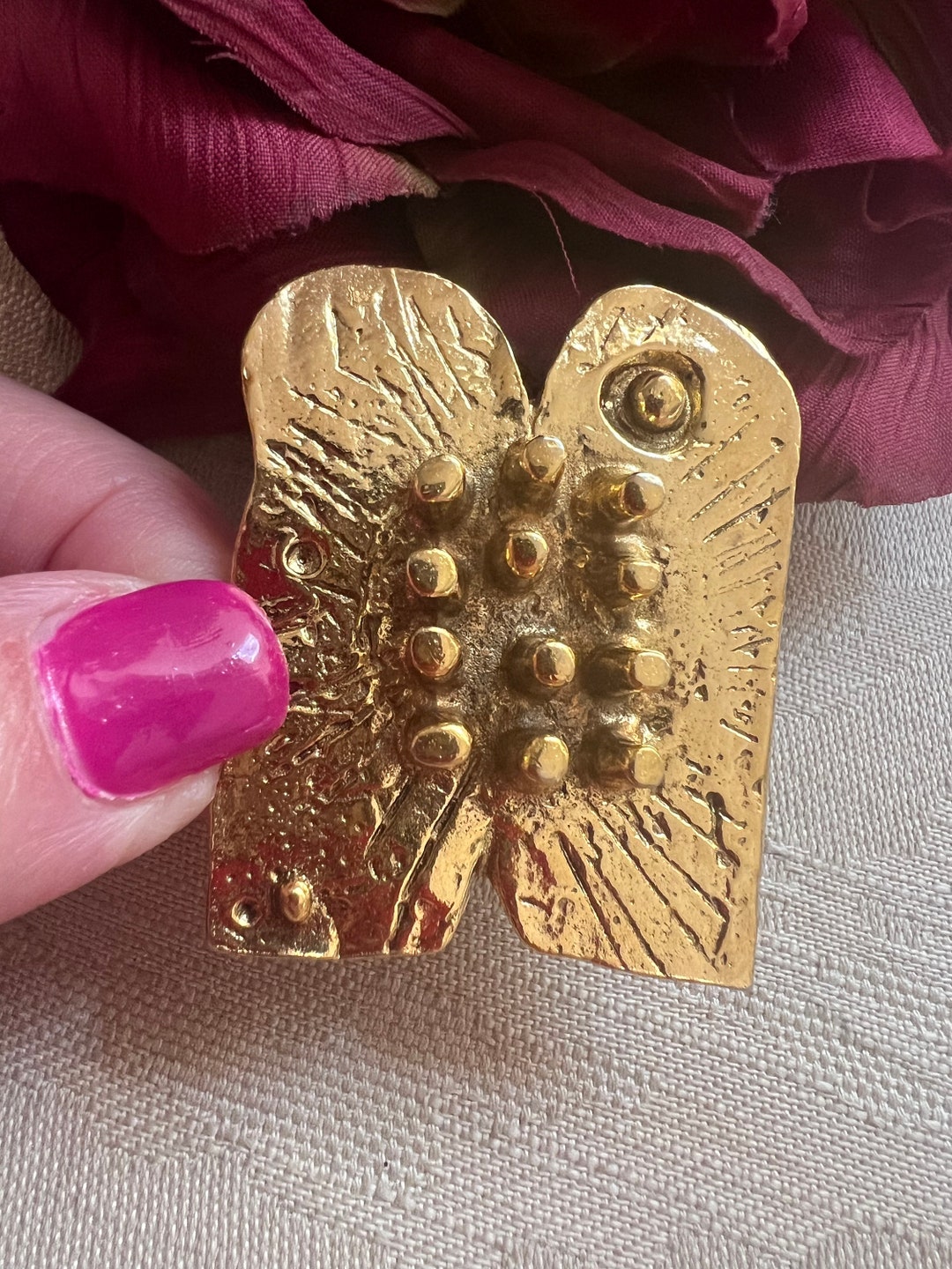 Vintage Judaica Ten Commandments Pin/pendant, Dani Karavana Jewish ...