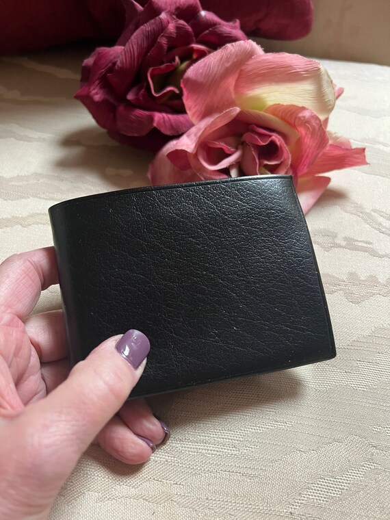 vintage buxton black leather - Gem