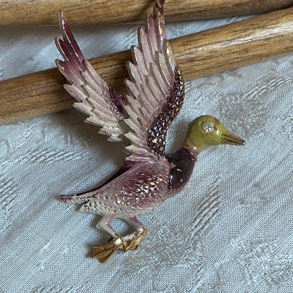Duck Brooch - Etsy