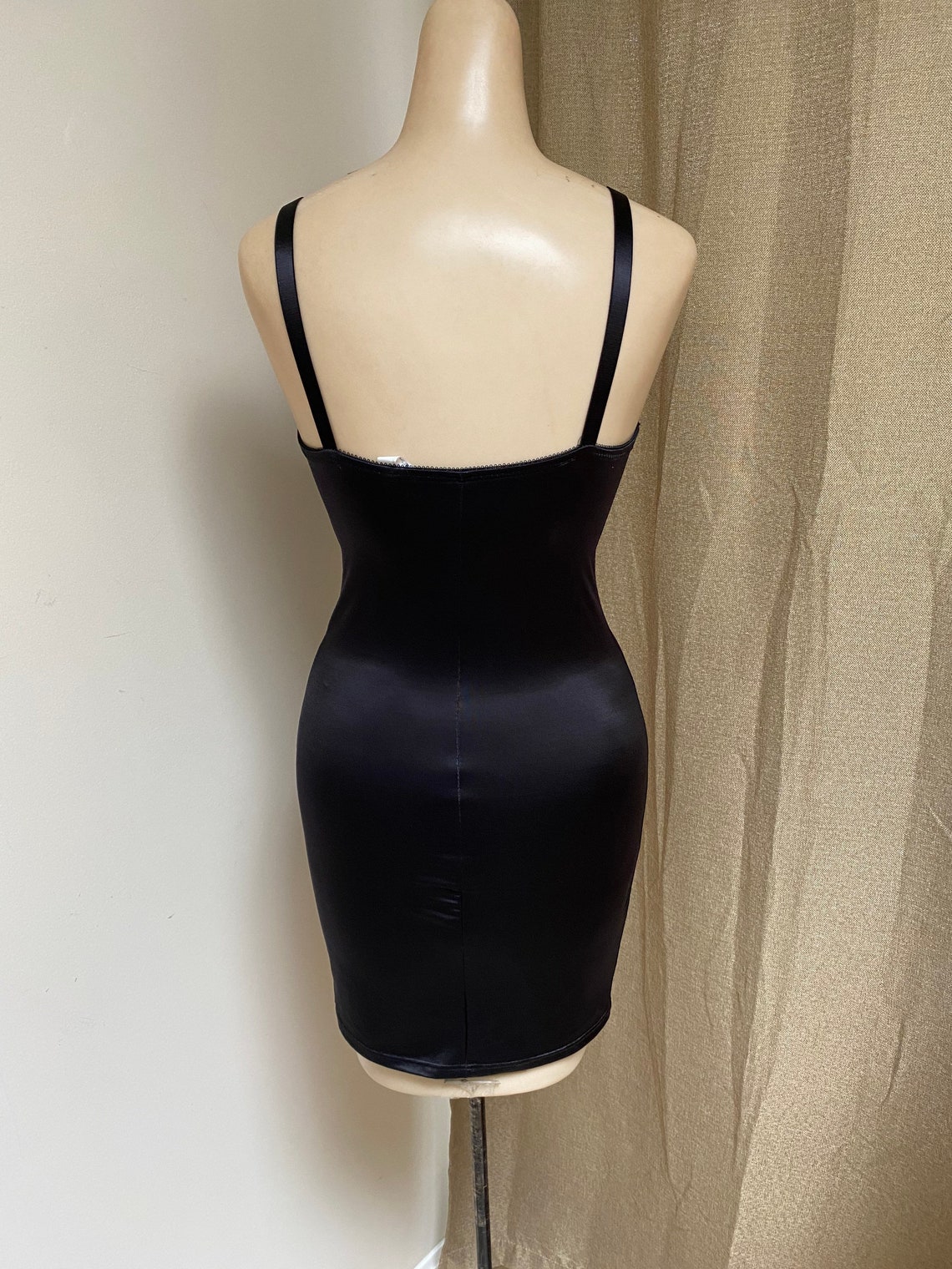 Vintage Bali 34C Black Shaper Slip, Bali Body Shaper Slip, Bali ...
