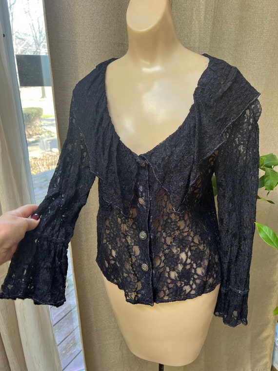 Vintage ruffle top blouse - Gem