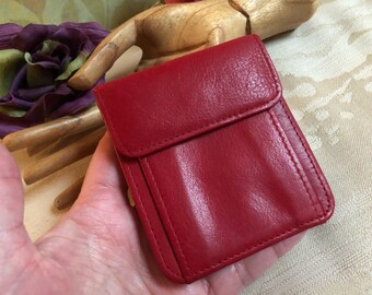 Red coin purse | Etsy