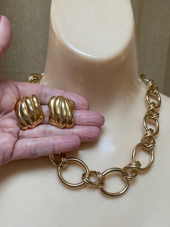 vintage jewelry bold gold - Gem