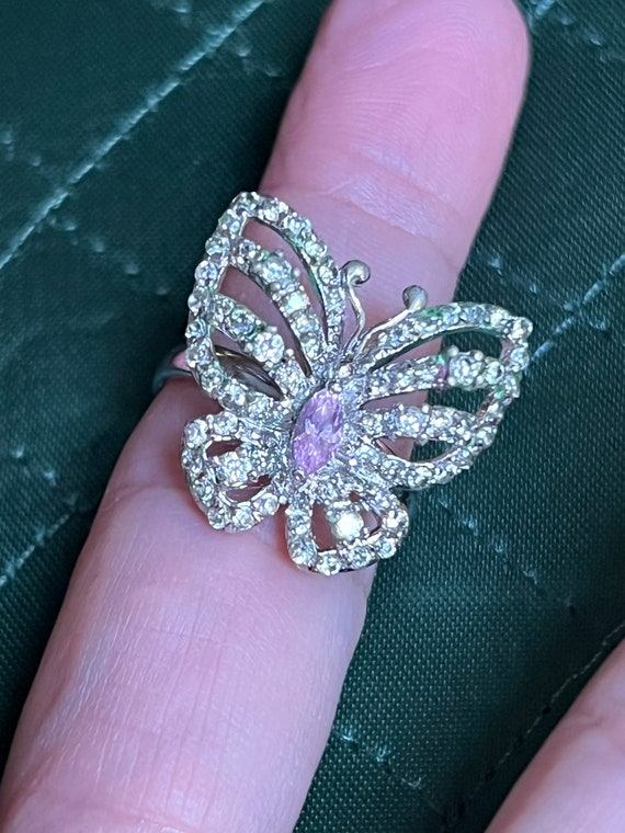 Vintage butterfly cz ring - Gem