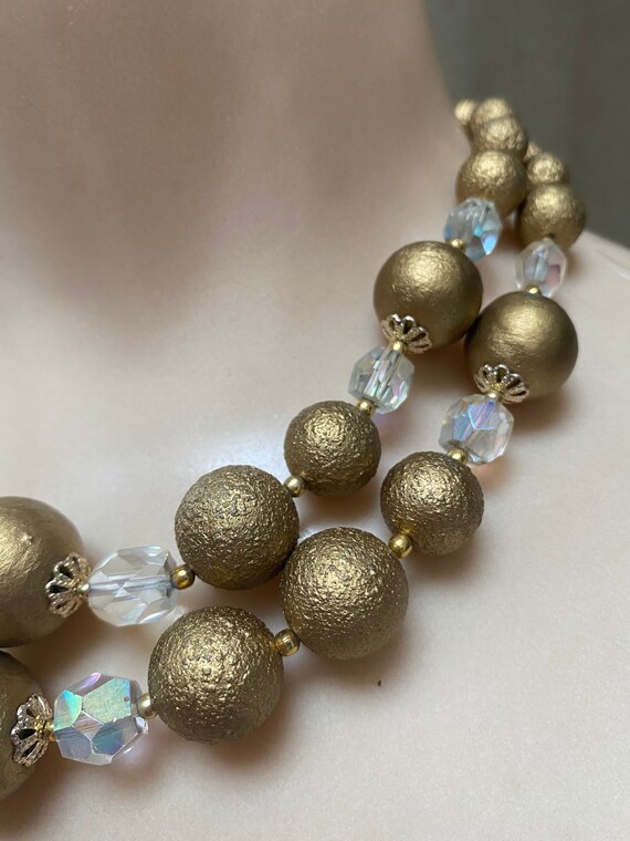 Vintage bold double strand big bead necklace set, Jap… - Gem