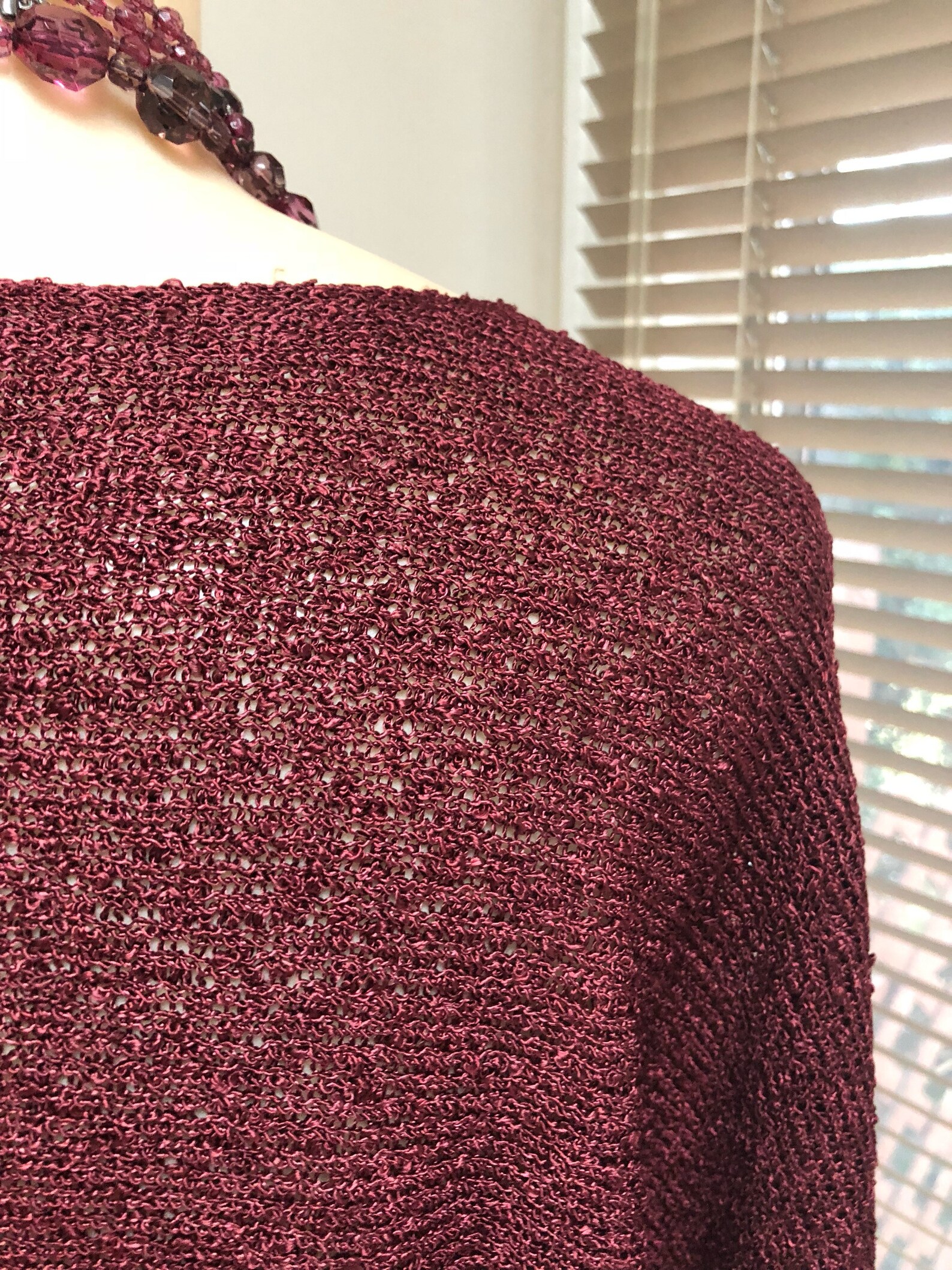 Vintage Dark Maroon French Rags Nubby Sweater Skirt Set - Etsy