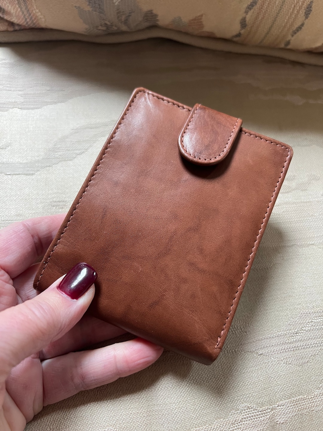 Vintage Soft Brown Leather Men's Bifold Wallet, Soft Distressed Brown ...