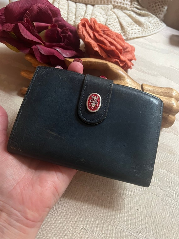 Vintage Prince Gardner Navy Blue Leather Wallet/coin Purse - Etsy