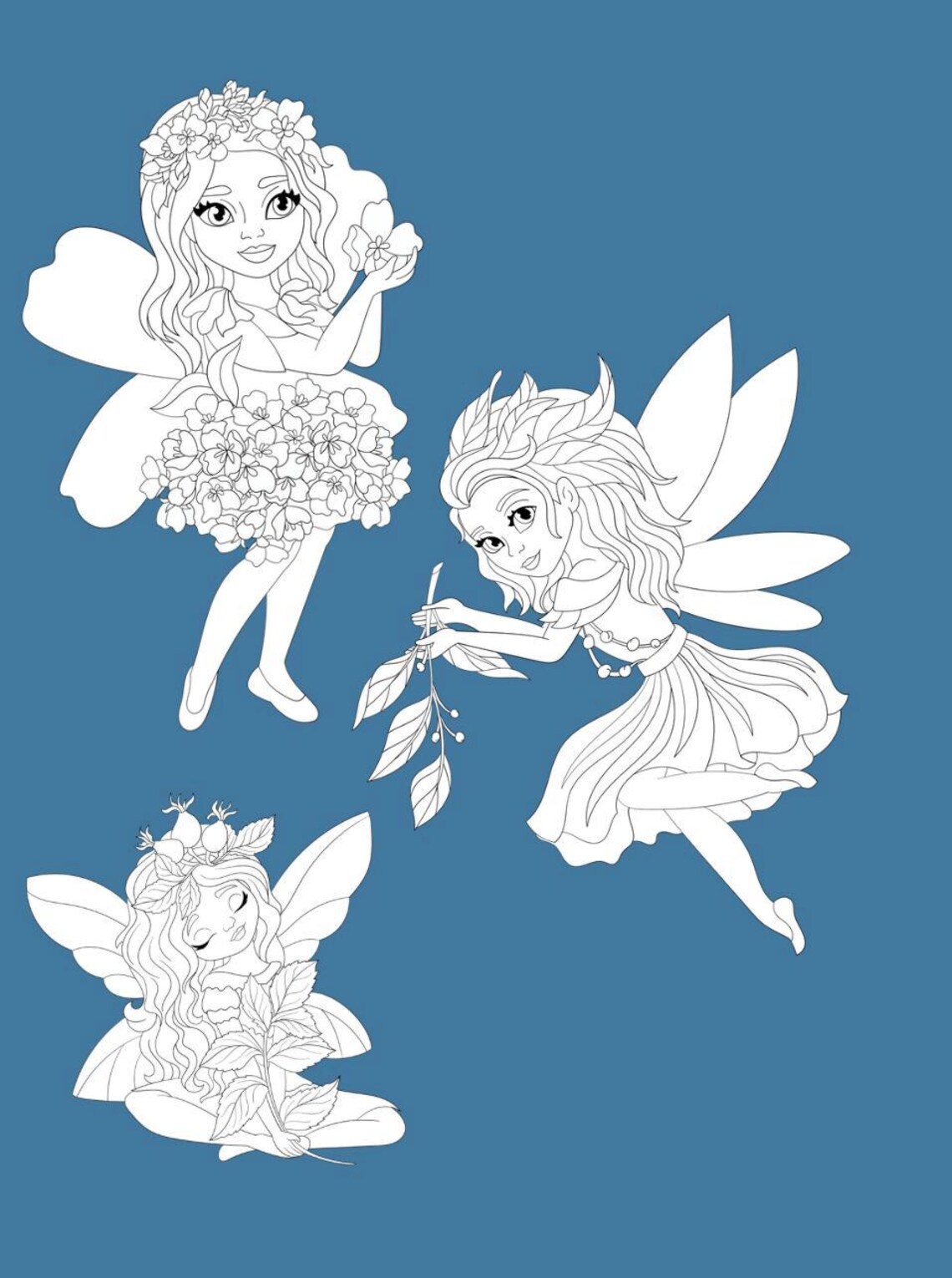 Dreamtime Fairies Coloring Book - Etsy