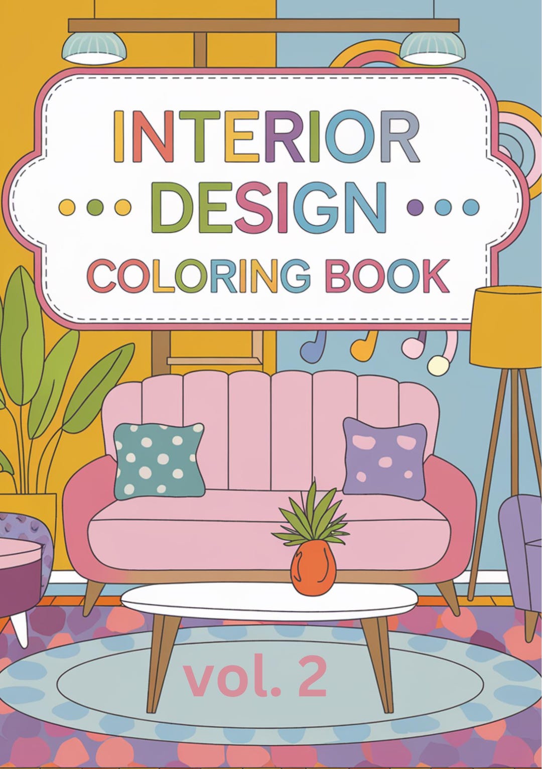 Interior Design Coloring Book, Vol 2 - Etsy