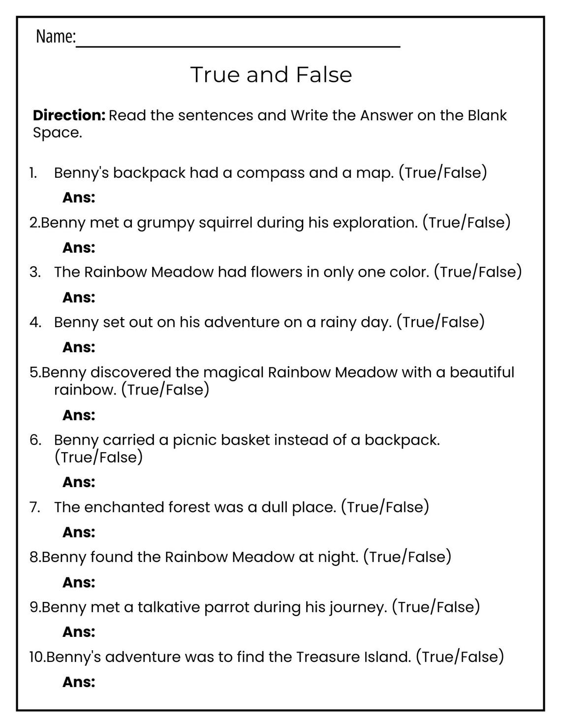 First Grade Reading Comprehension Worksheets, 40 Sheets - Etsy