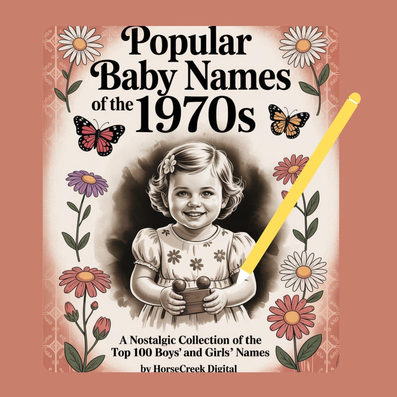 KINDLE SCRIBE Popular Baby Names of the 1970s: A Nostalgic Collection ...