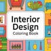 Interior Design Coloring Book,vol. 1/cozy Interiors, Modern Design - Etsy
