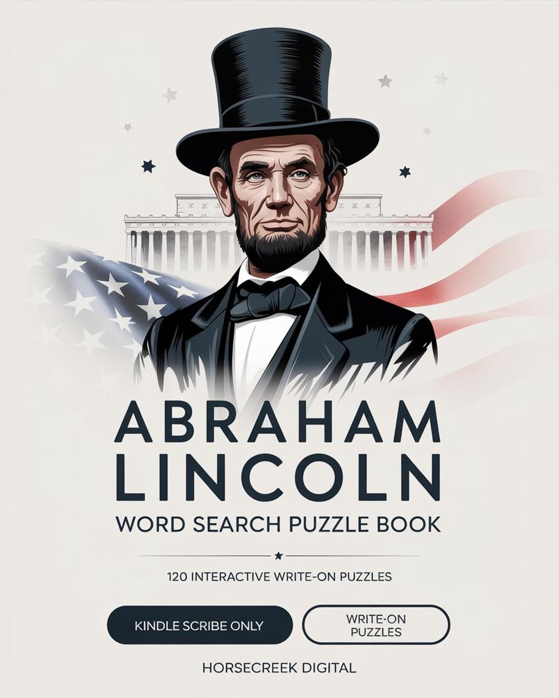 Abraham Lincoln Word Search Puzzle Book Kindle Scribe Edition 120 ...