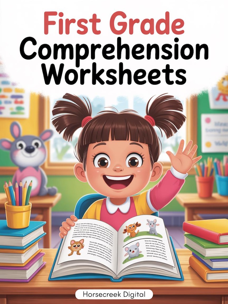 First Grade Reading Comprehension Worksheets, 40 Sheets - Etsy