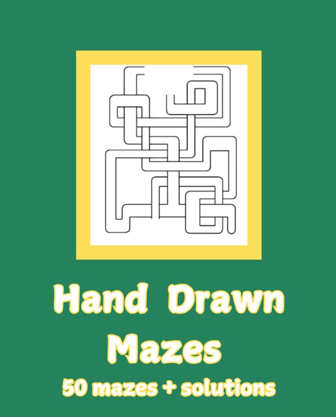 Hand Drawn Mazes/fun for All Ages/brain Teasers/challenging Mazes - Etsy