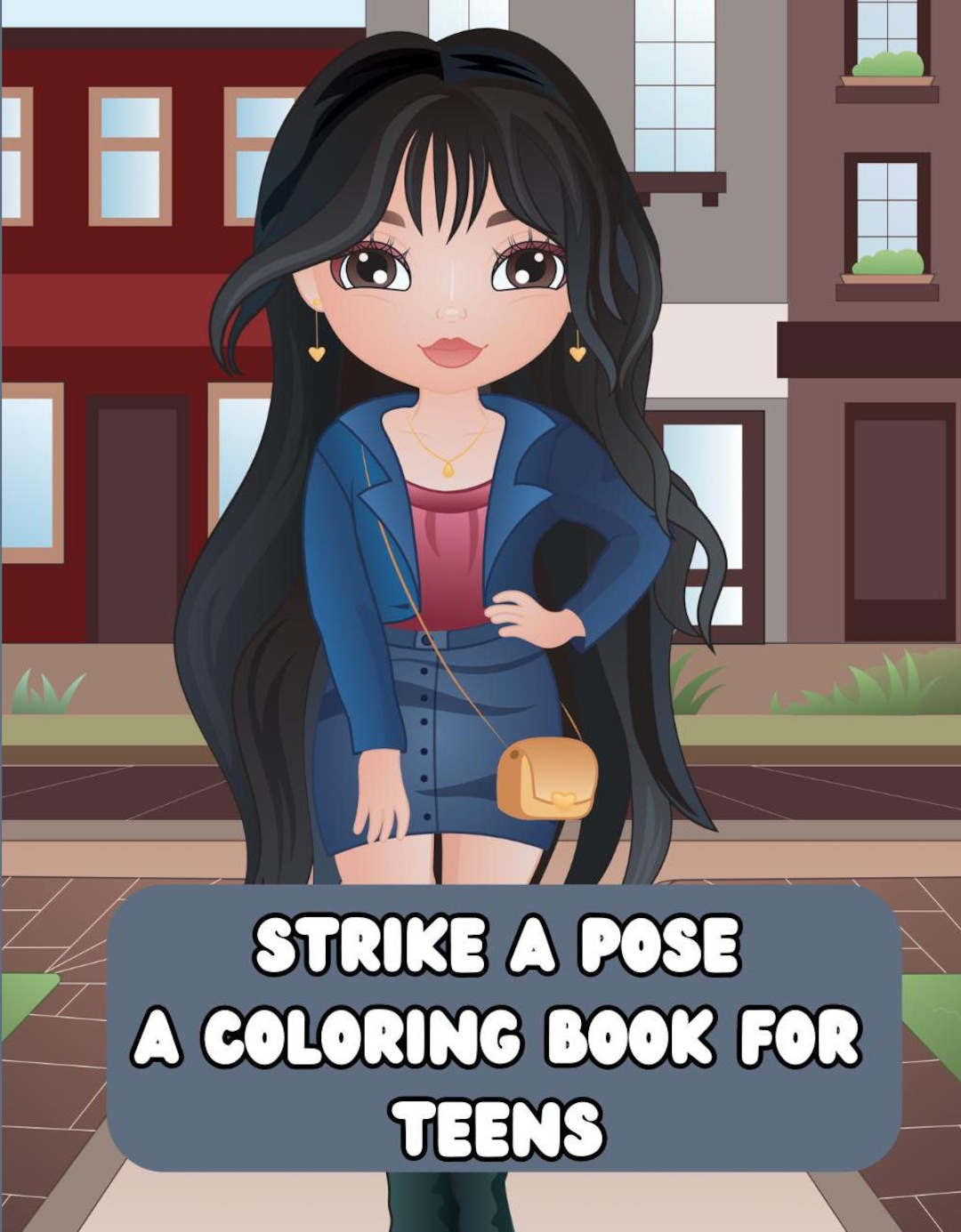 Strike a Pose/a Coloring Book for Teens - Etsy
