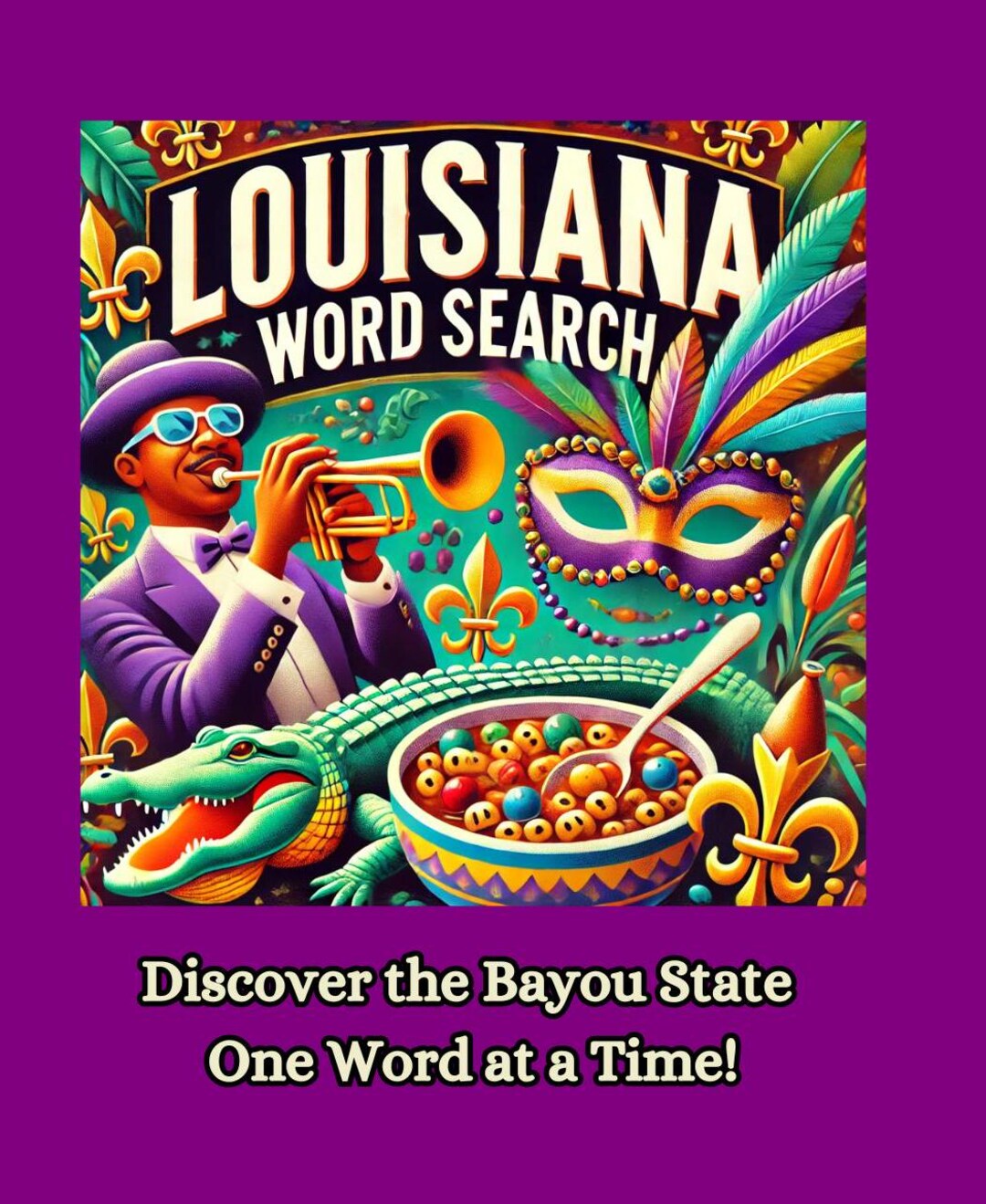Louisiana Word Search/travel Game/explore the United States - Etsy