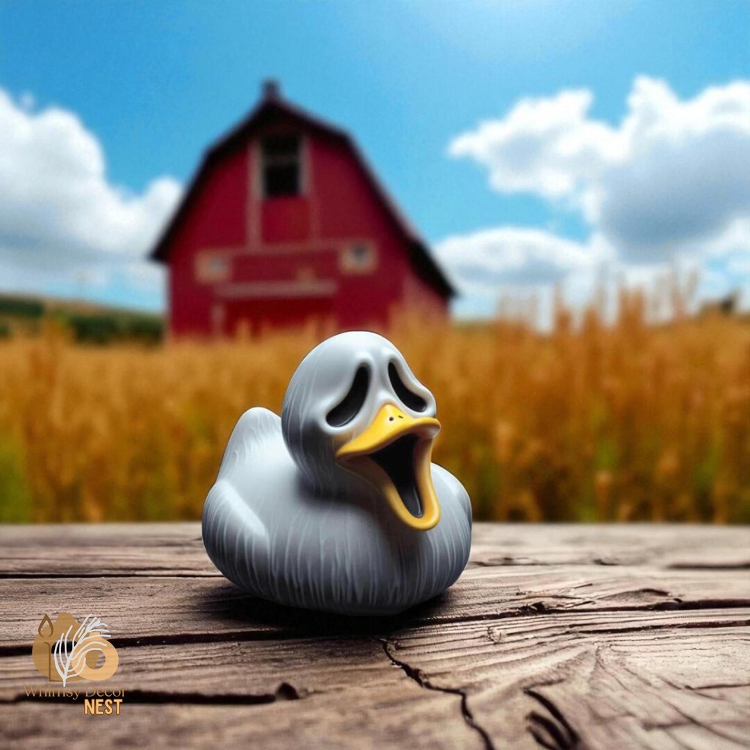 Horror Movie Duck Figurine,duck Toy,yellow Duck,rubber Duck,rubber Duck ...