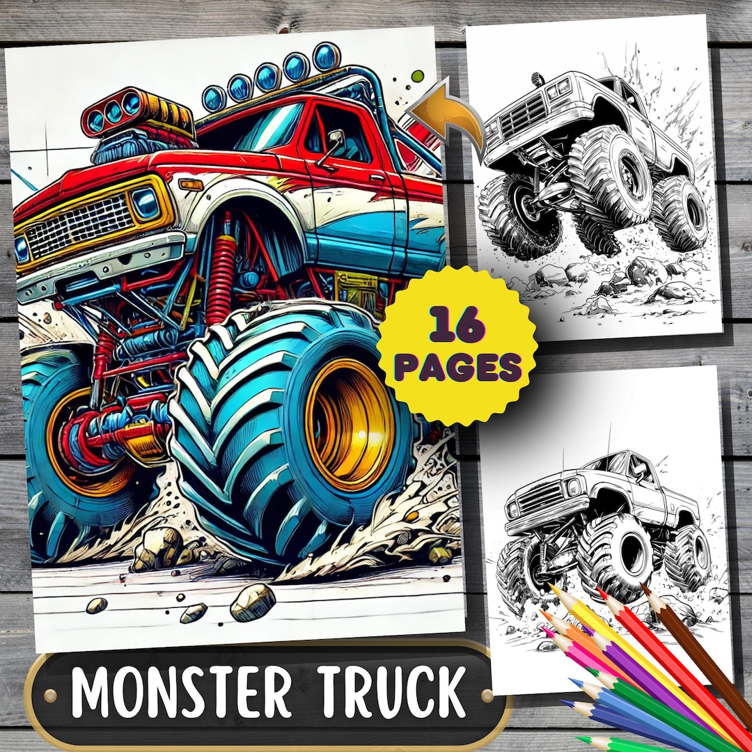 16 Monster Truck Coloring Pages,truck Coloring Pages,action Truck ...