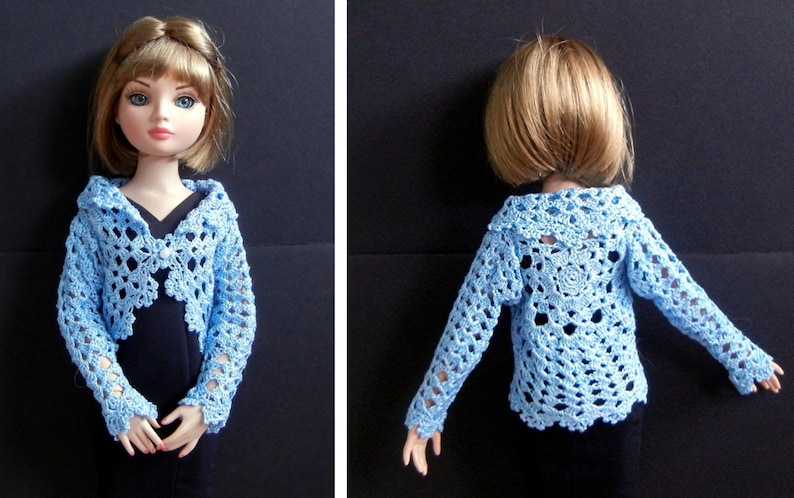 Crochet Pattern (PDF) for 15- to 16-inch Fashion Doll - Lacy Spring ...