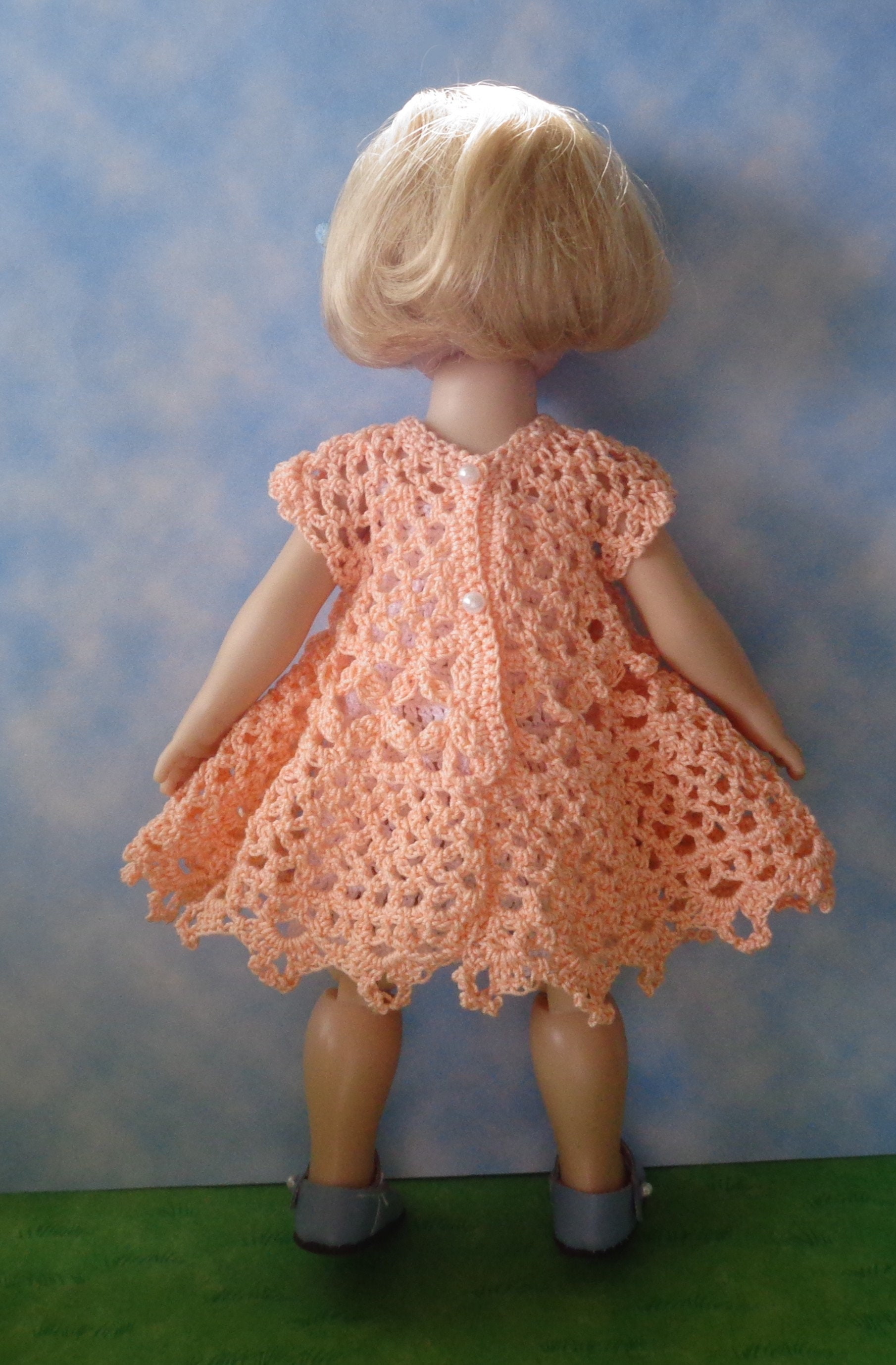 Crochet Pattern PDF for 10-inch Child Doll Patsy by Tonner Lacy Dress ...