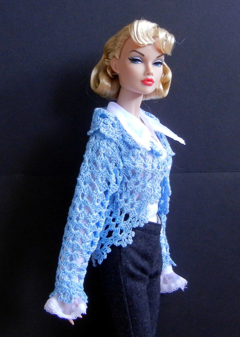 Crochet Pattern (PDF) for 15- to 16-inch Fashion Doll - Lacy Spring ...