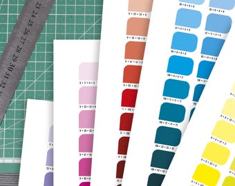 RGB Colour Chart - PDF Digital Download - Swatch Palette Test Print ...