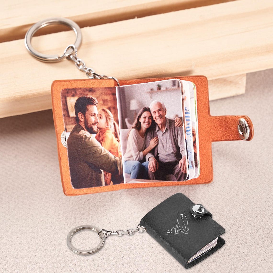 Personalized Handmade Photo Album Keychain,custom Photo Keychain,mini ...