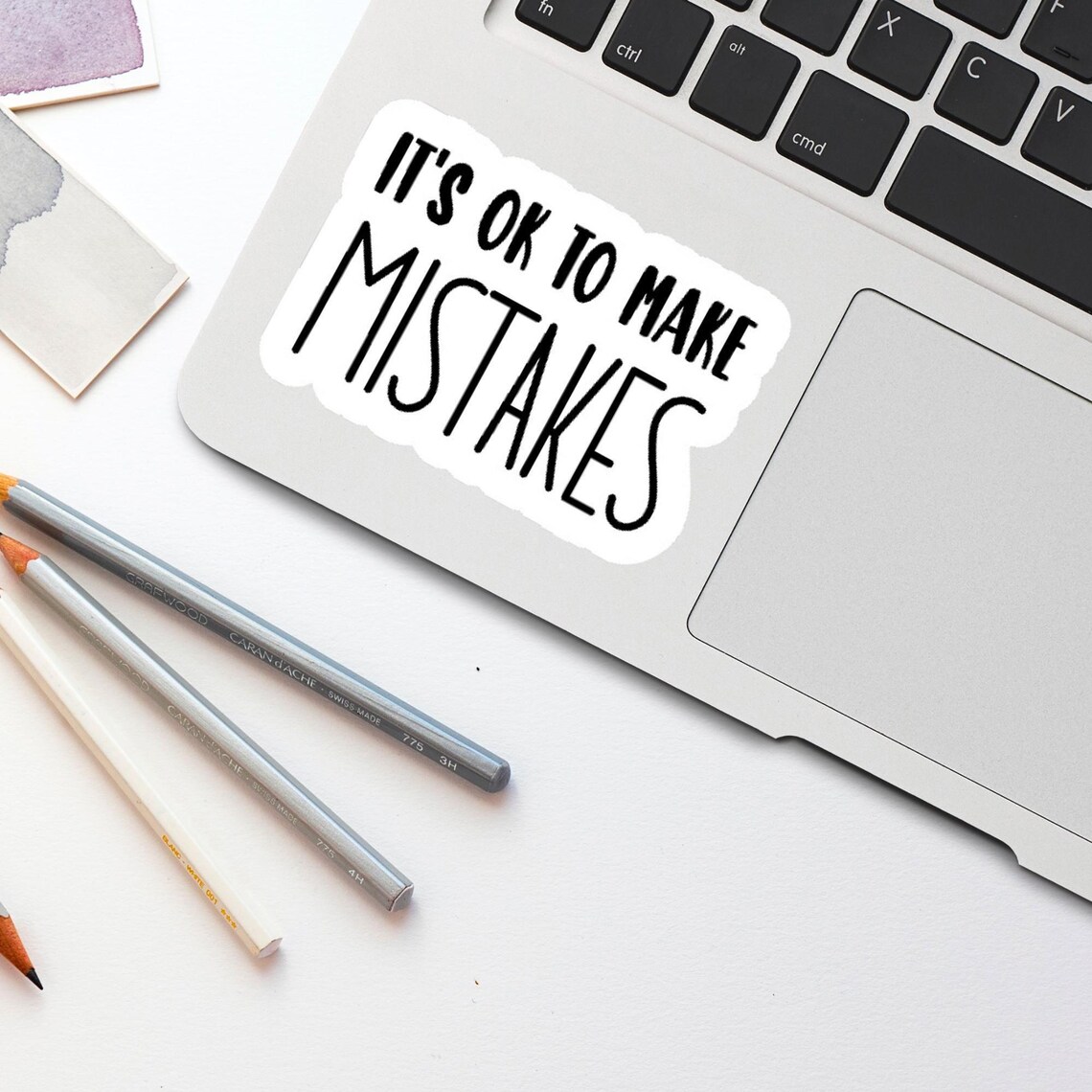 It's Ok to Make Mistakes Sticker, Waterproof Water Bottle Sticker ...