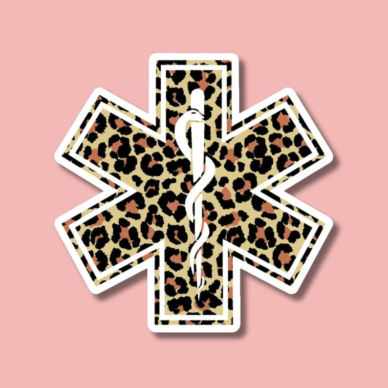 EMT Water Bottle Sticker, Star of Life Sticker, EMS Decal, Paramedic ...