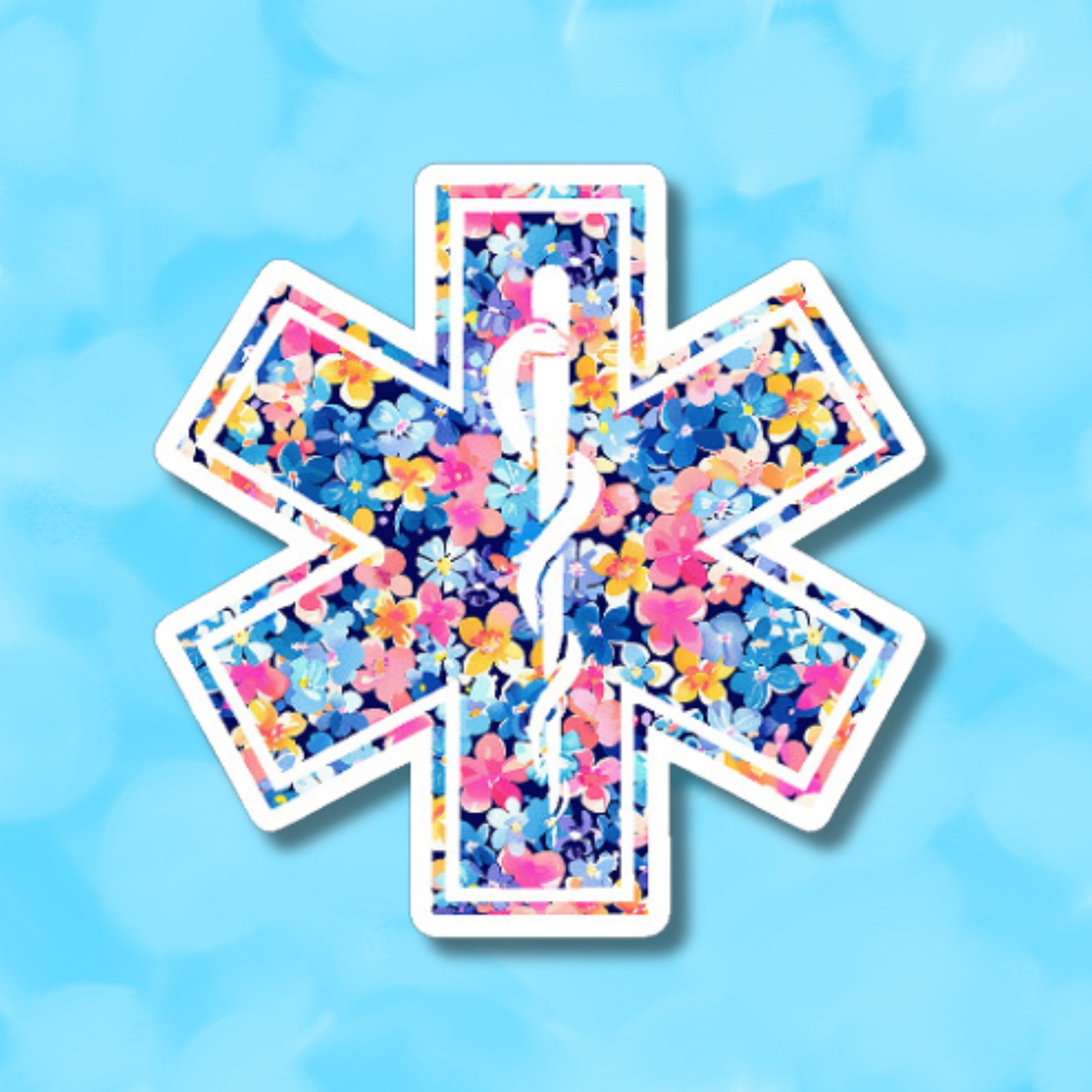 Waterproof EMT Sticker, Star of Life Sticker, EMS Decal, Paramedic ...