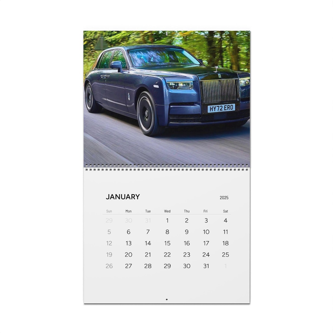 Luxury Car Wall Calendar 2025 Perfect for Car Enthusiasts Unique Gift ...