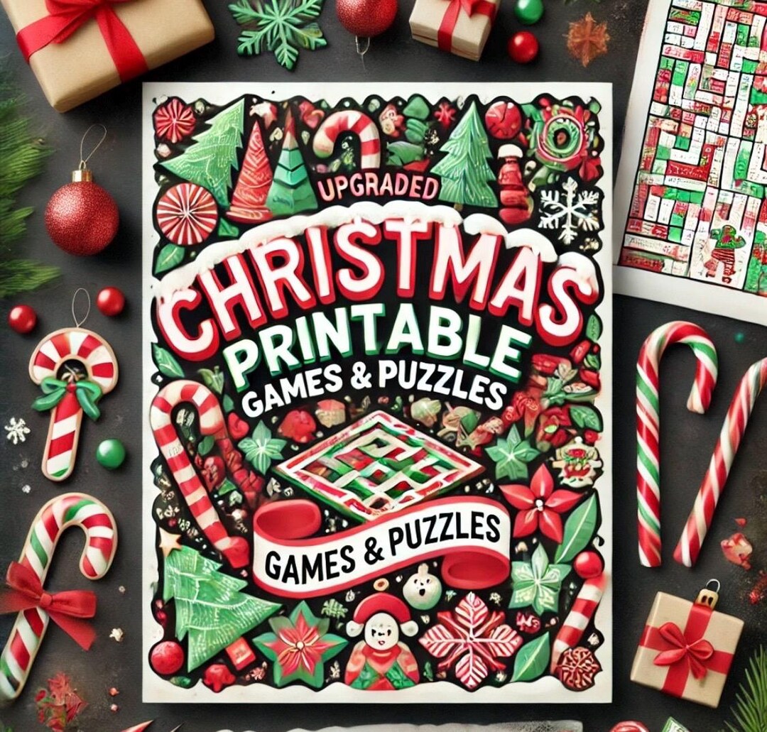 Christmas Printable Games - Fun Holiday Activities for Kids & Adults ...