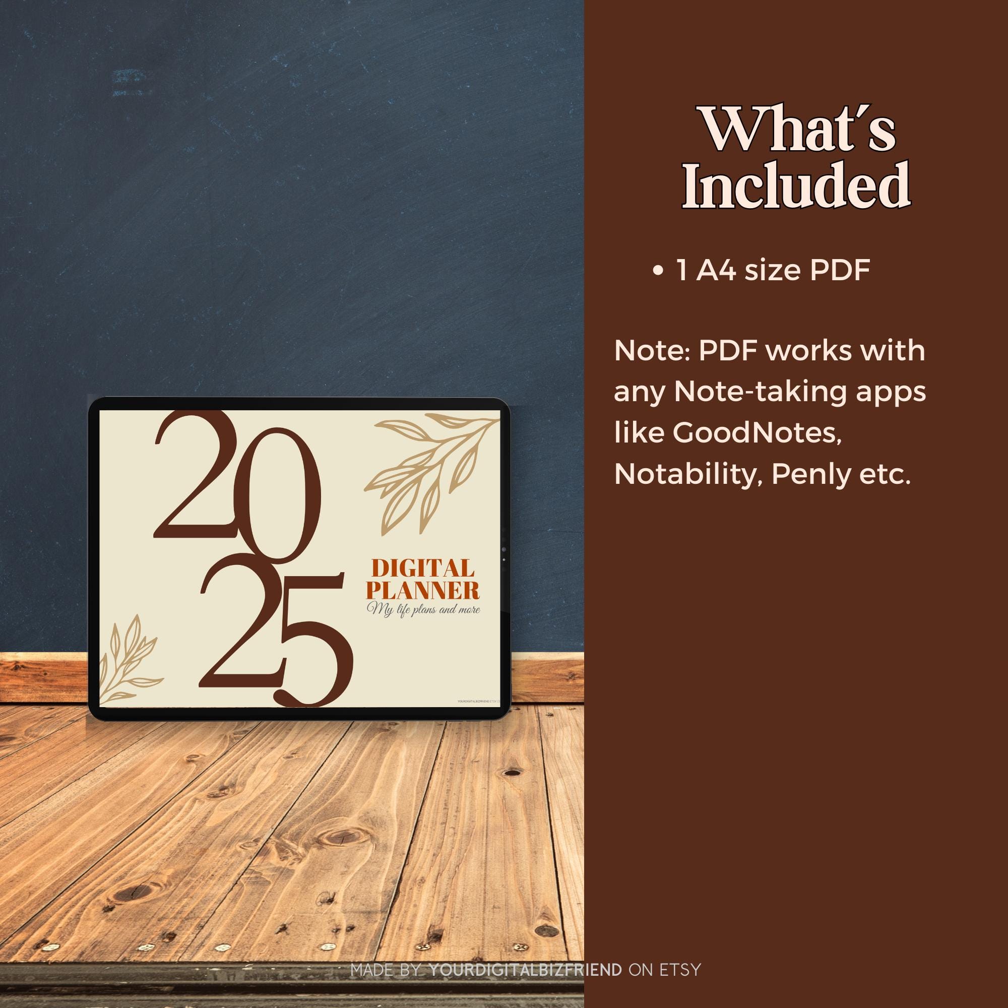 2025 Digital Planner Digital Goodnotes Planner Fully Hyperlinked ...