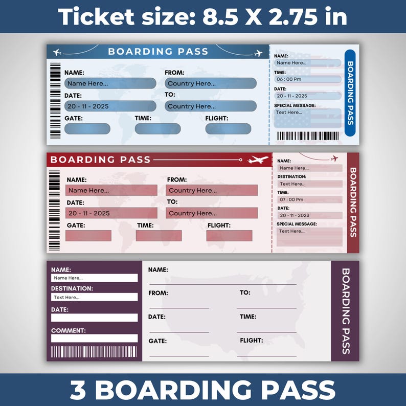 Editable Us Passports for Kids, Printable Passport for Kid for Playing ...