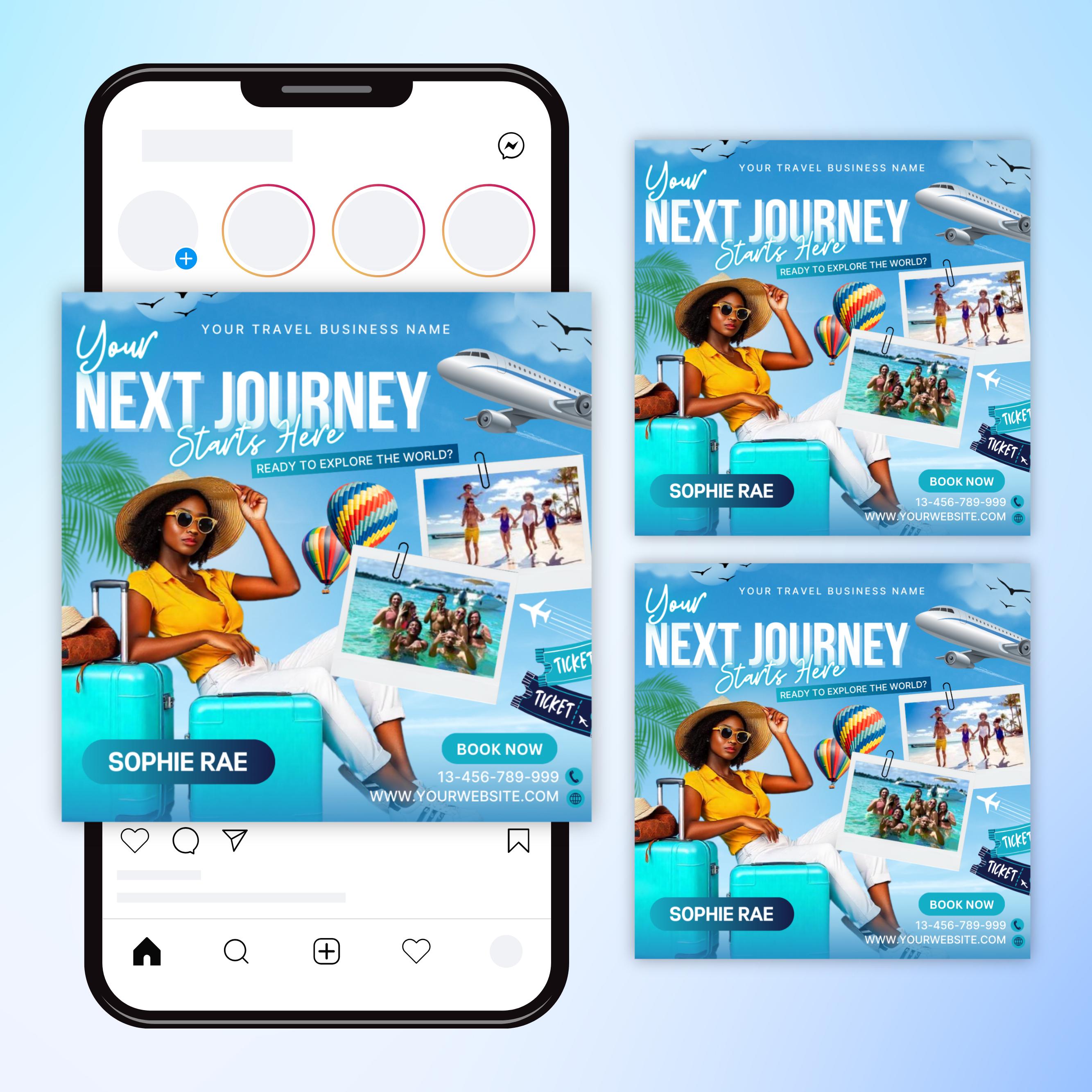 Travel Agent Flyer, DIY E-flyer Template, Travel Flyer, Vacation Flyer ...