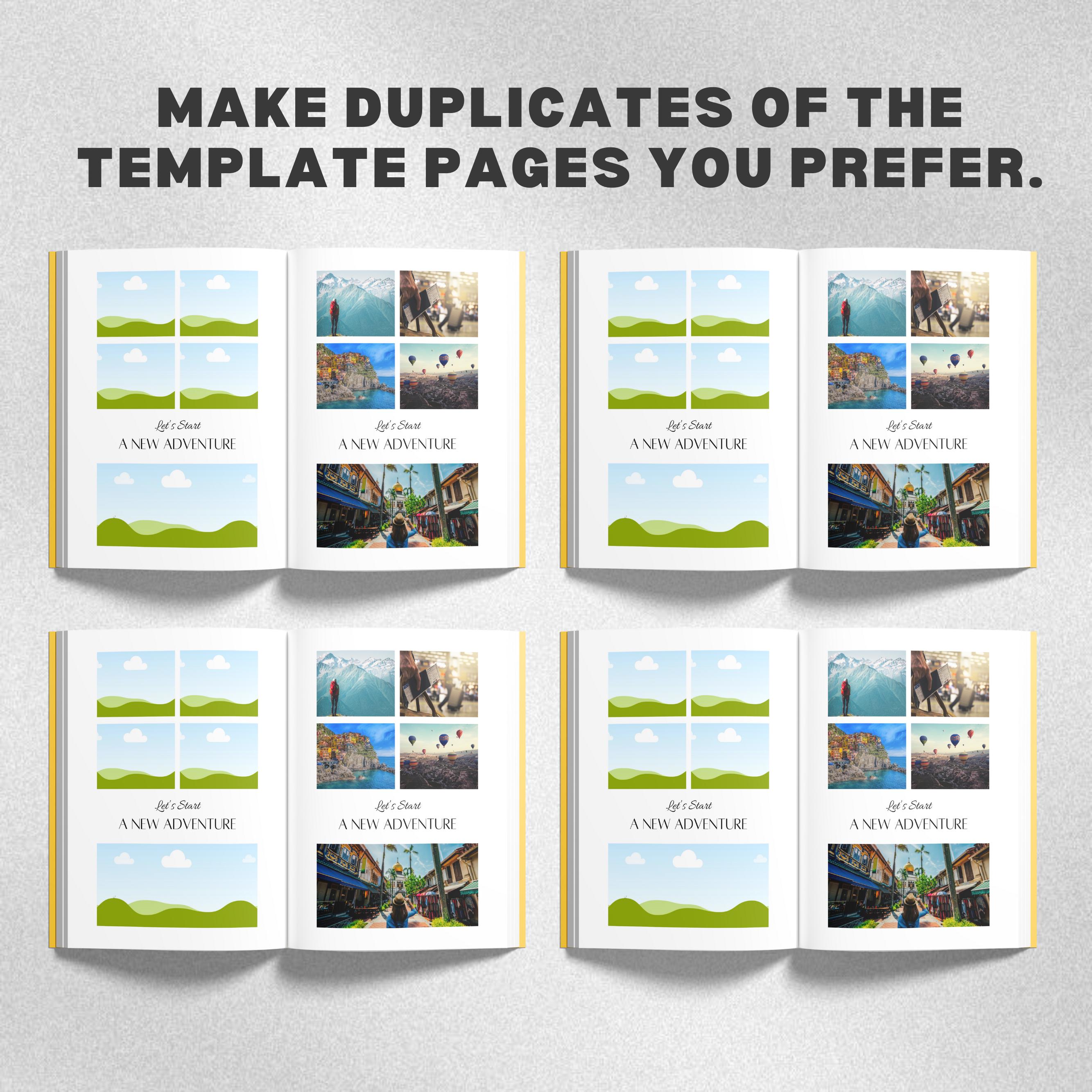 60 Travel Photo Book Templates, Travel Print Photo Book Covers Fully ...