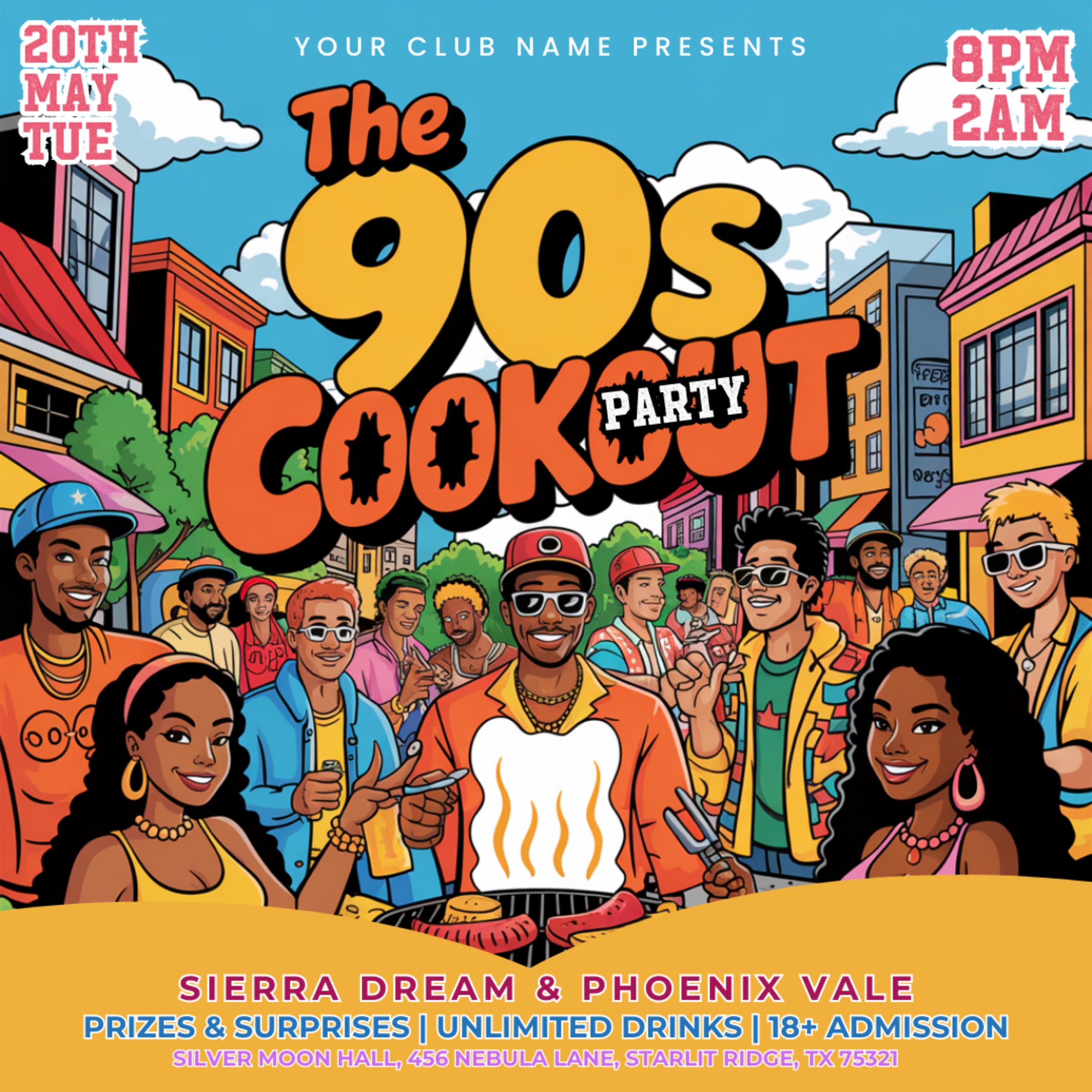 90's Freaknik Party Invite Flyer, Back to the 90s, Pool Mansion Party ...