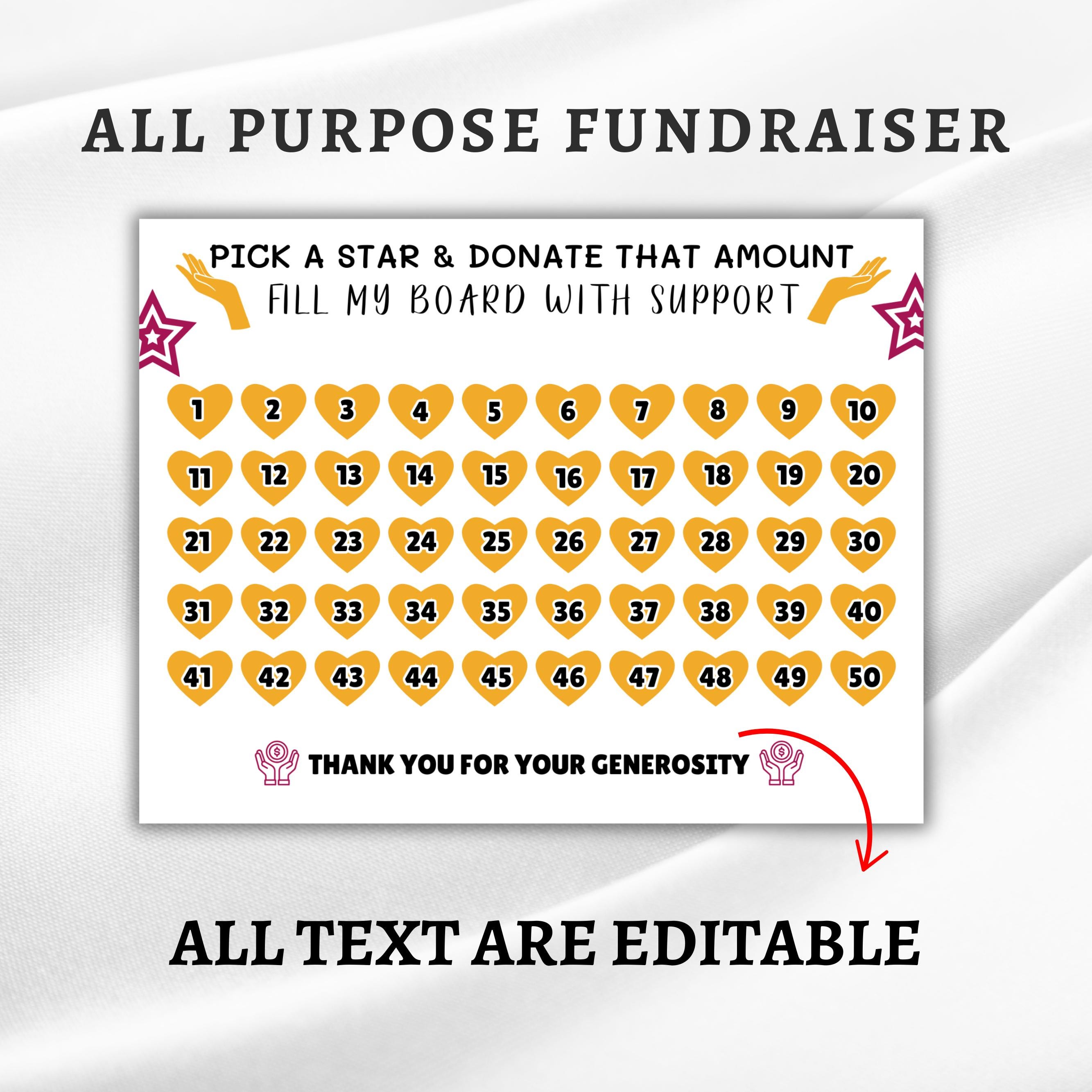 All Purpose Fundraiser Calendar, Pick A Date to Donate Fundraiser ...