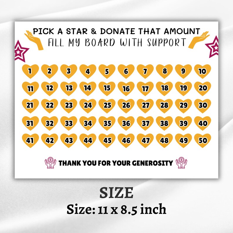 All Purpose Fundraiser Calendar, Pick A Date to Donate Fundraiser ...
