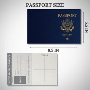 Editable Us Passports for Kids, Printable Passport for Kid for Playing ...