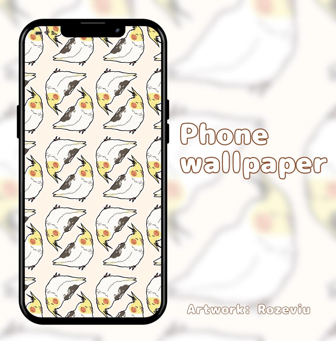 Cockatiel Cute Pastel Wallpaper Birds - Etsy